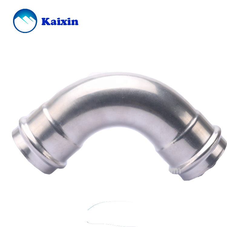 V Profile 316L Stainless Steel Equal Tee Press Fitting